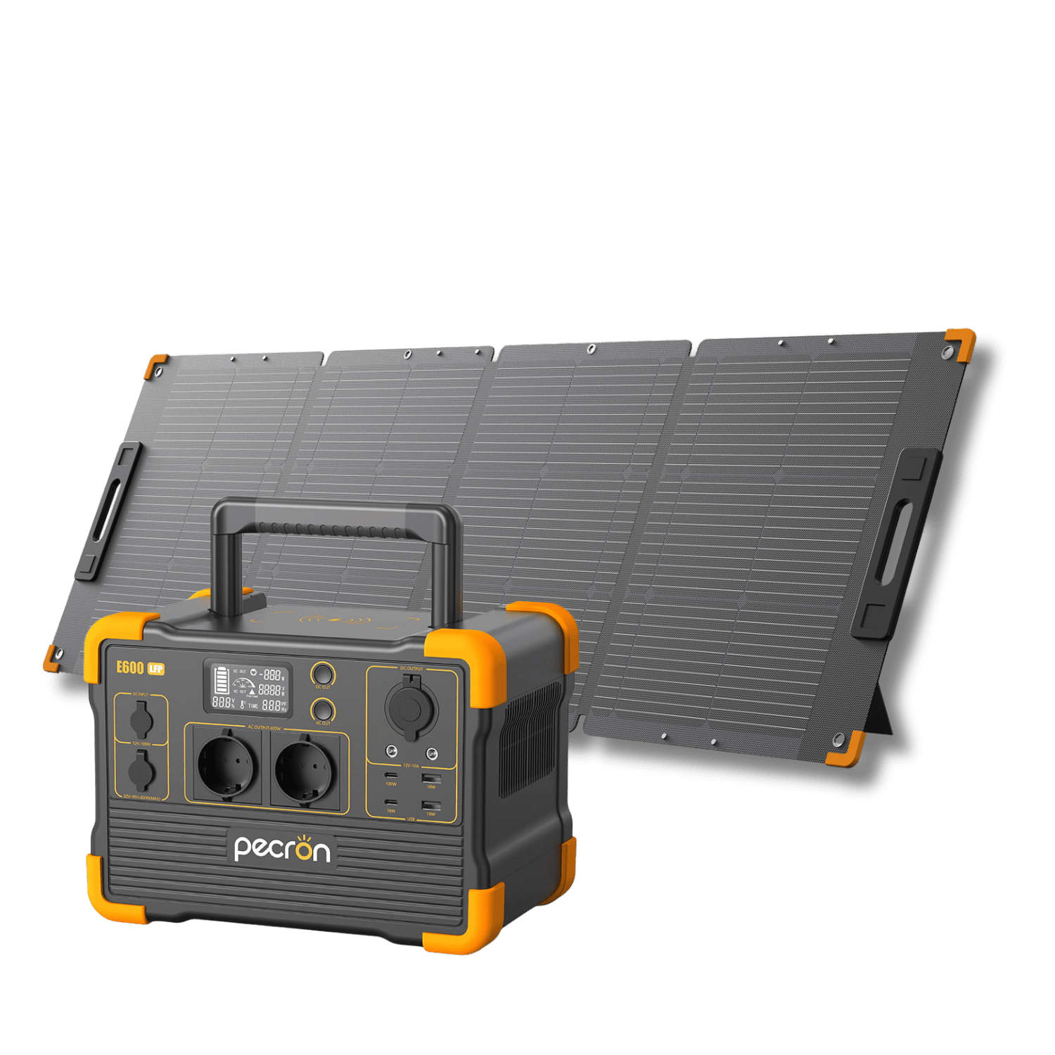 PECRON E600LFP + PV200 | 1200W 614Wh | Mobilny zestaw solarny PECRON ...